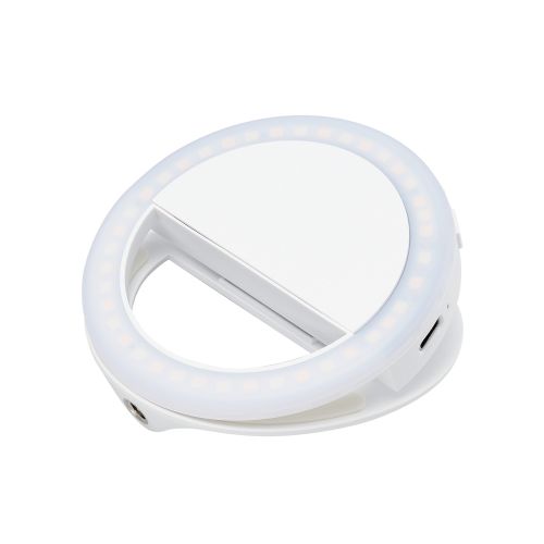富士通 WEB MART | LEDリングライト/9cm/クリップ式/3色モード/3段階調光/1000mAh/USB給電/ホワイト DE ...